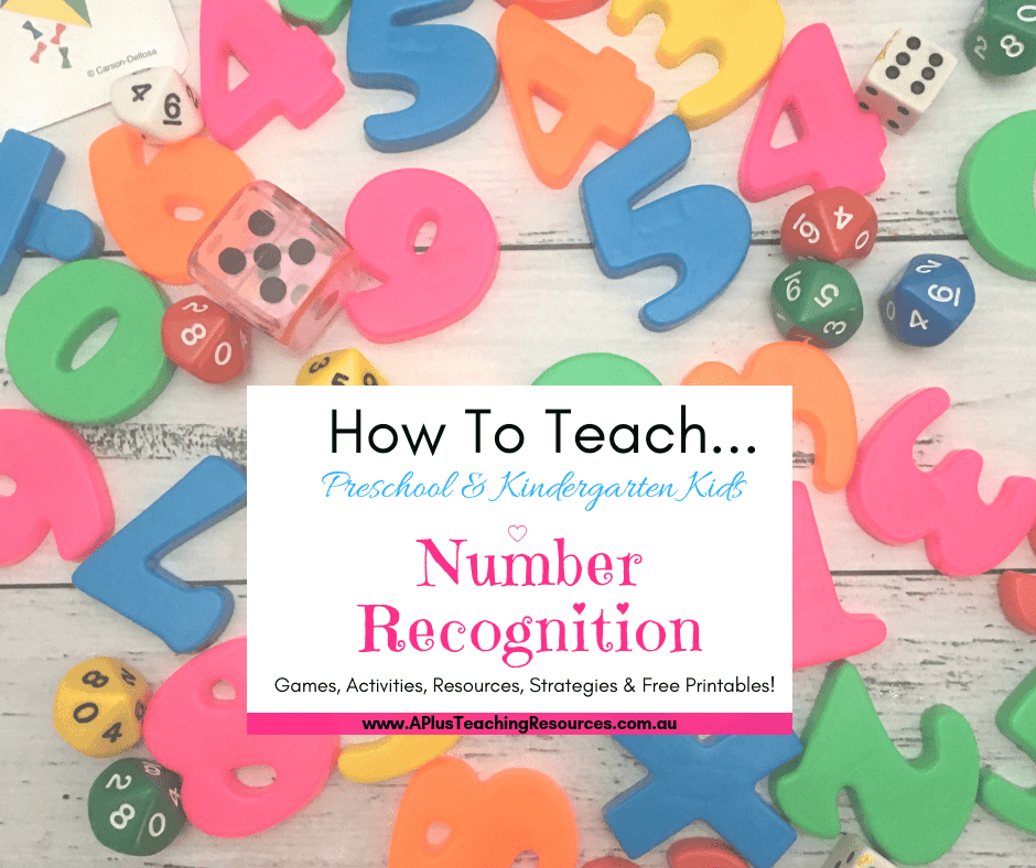 How To Teach Number Recognition To Kindergarten Kids {Top Teaching Tips}