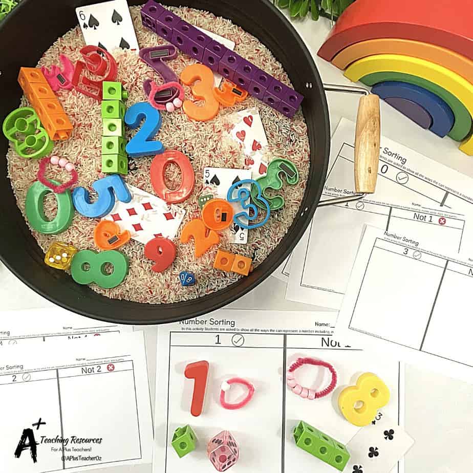 Number Think Board templates: Number Recognition 0-10